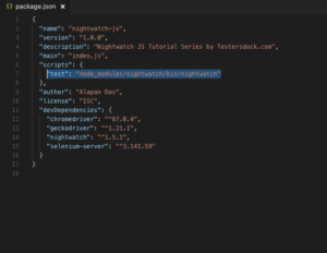 How to Install Nightwatch JS and its dependencies