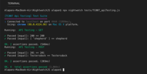 How to do API Testing in Nightwatch JS - TestersDock