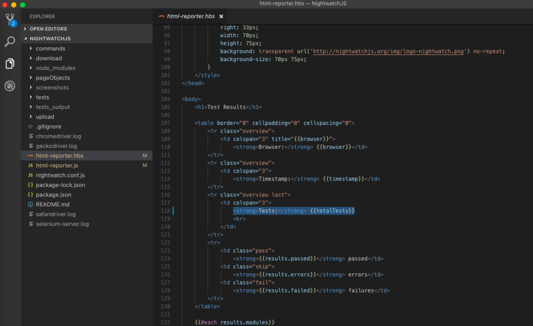 How to create HTML reports in Nightwatch JS - TestersDock