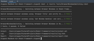 How to switch between multiple Browser Windows in Robot Framework