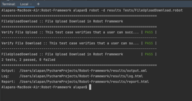 How To Upload And Download A File In Robot Framework Testersdock
